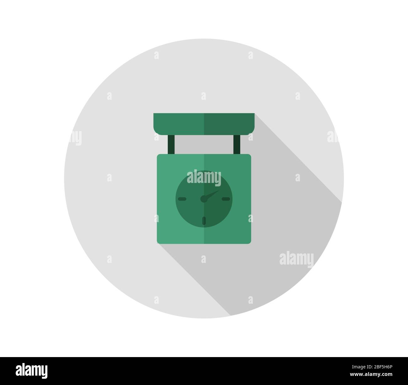 kitchen scale icon illustrated in vector on white background Stock ...