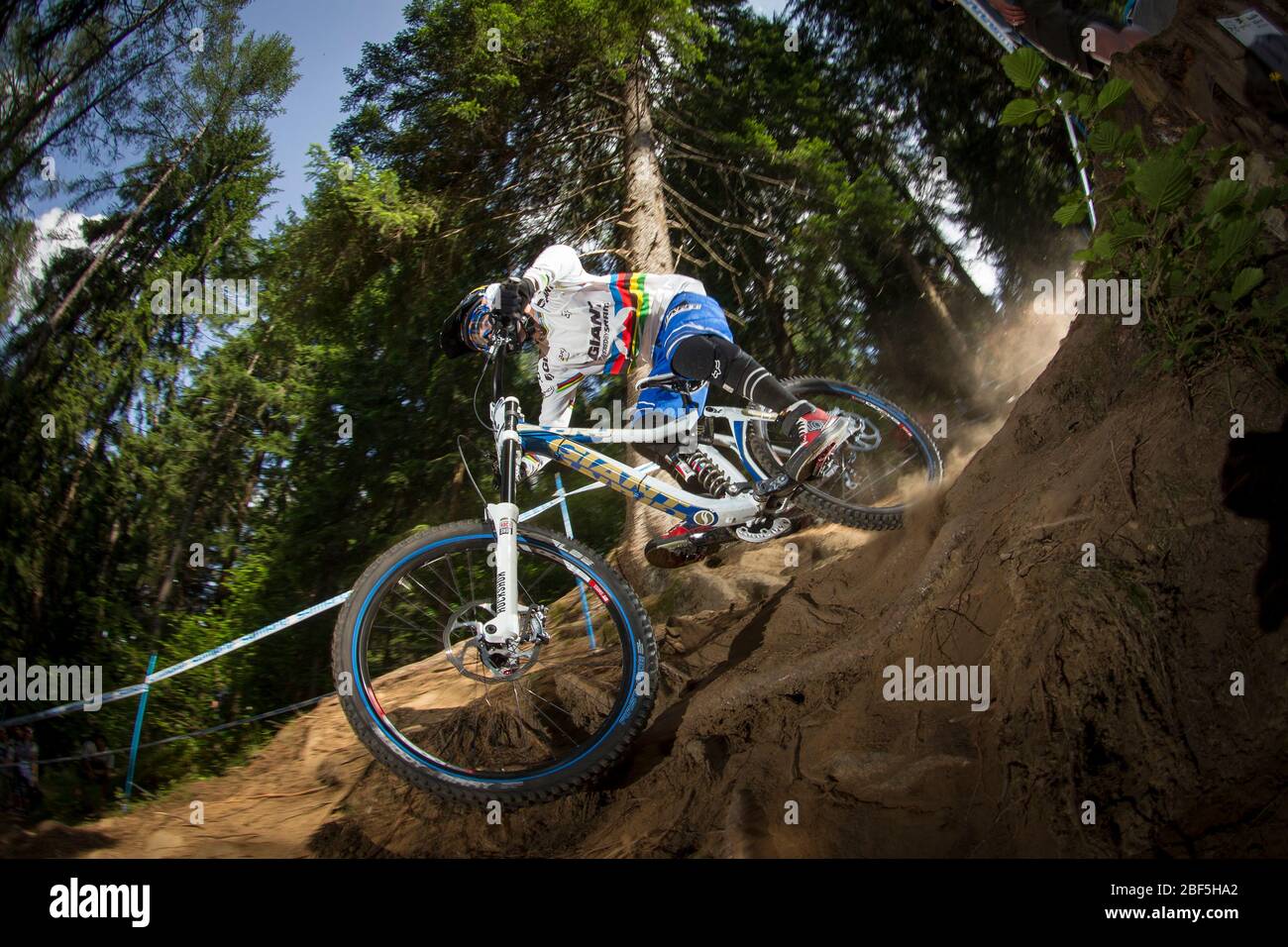 VAL DI SOLE, TRENTINO, ITALY - JUNE 2, 2012. World Champion Danny Hart ...