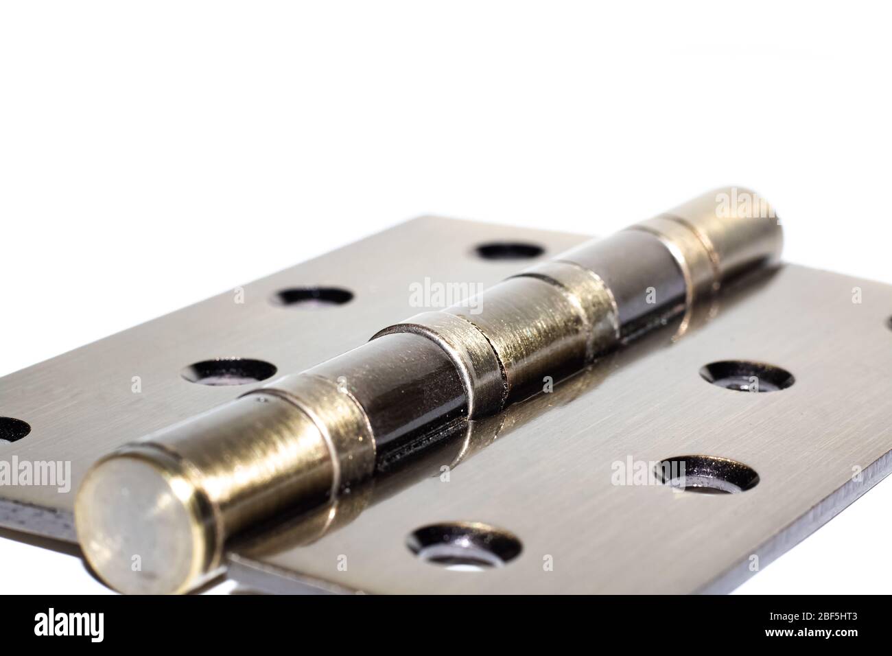 Metal hinge for door isolated on white background Stock Photo - Alamy