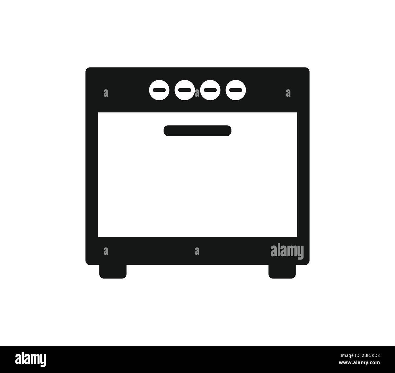 oven icon illustrated in vector on white background Stock Vector Image ...