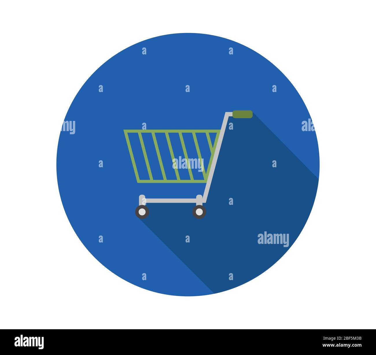 shopping cart icon illustrated in vector on white background Stock ...