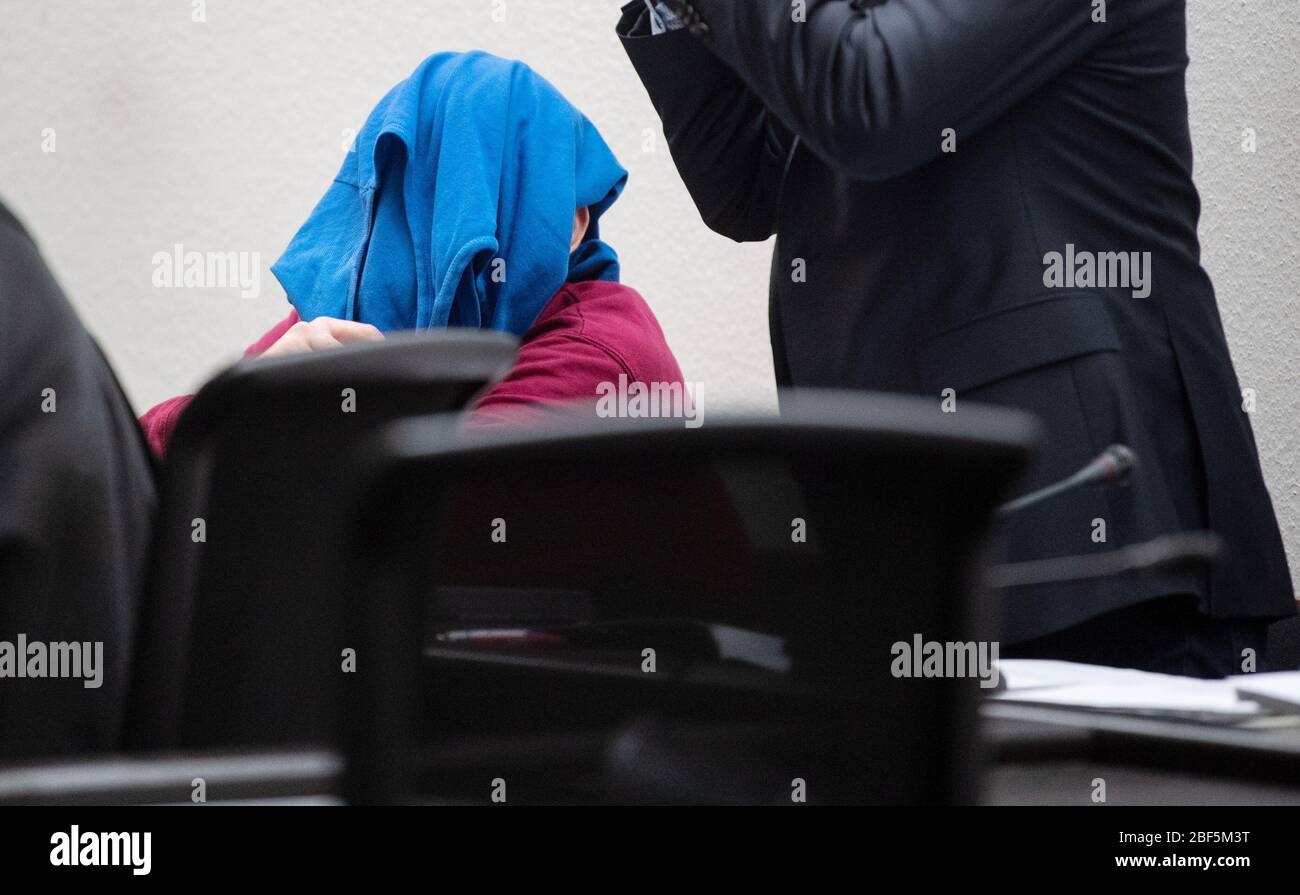 Stuttgart, Germany. 17th Apr, 2020. The accused in the trial of a ...