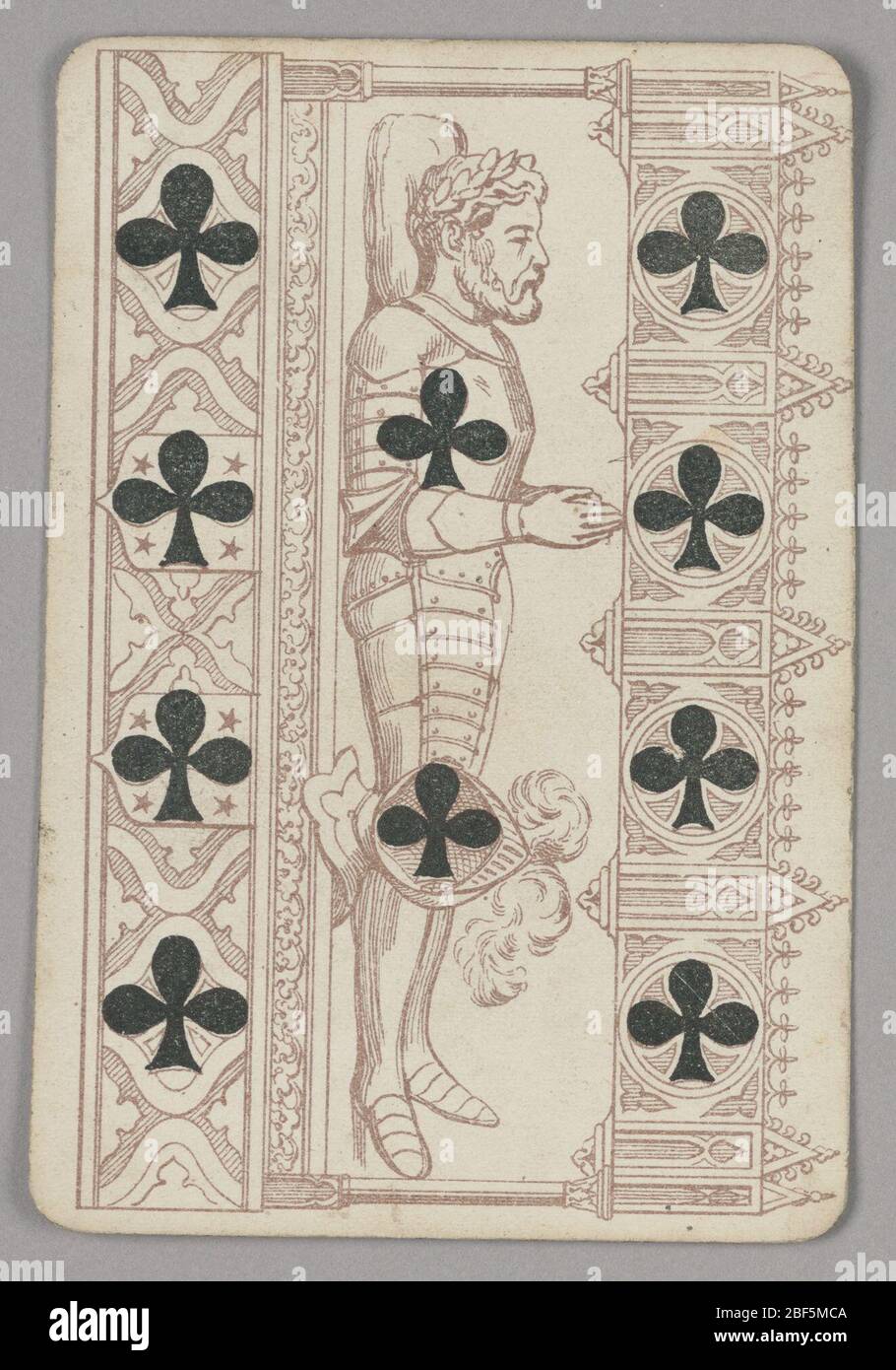 Ten of Clubs. Ten of Clubs playing card from a pack of transformation ...