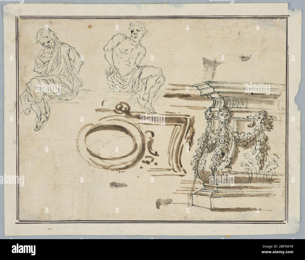 Two grotesque male figures hi-res stock photography and images - Alamy