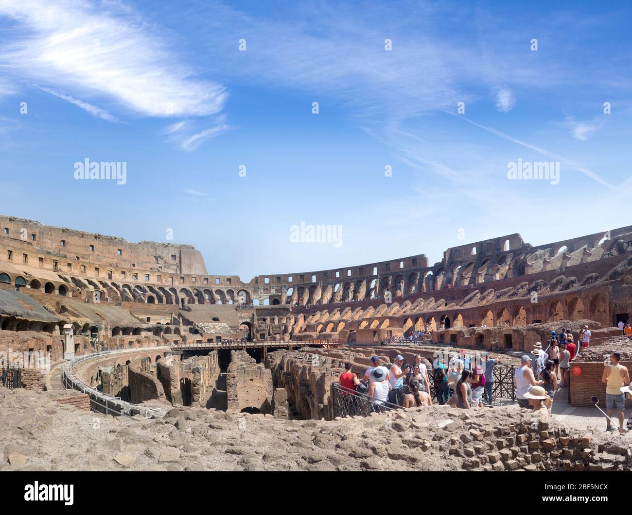 Exploring inside the colosseum hi-res stock photography and images - Alamy