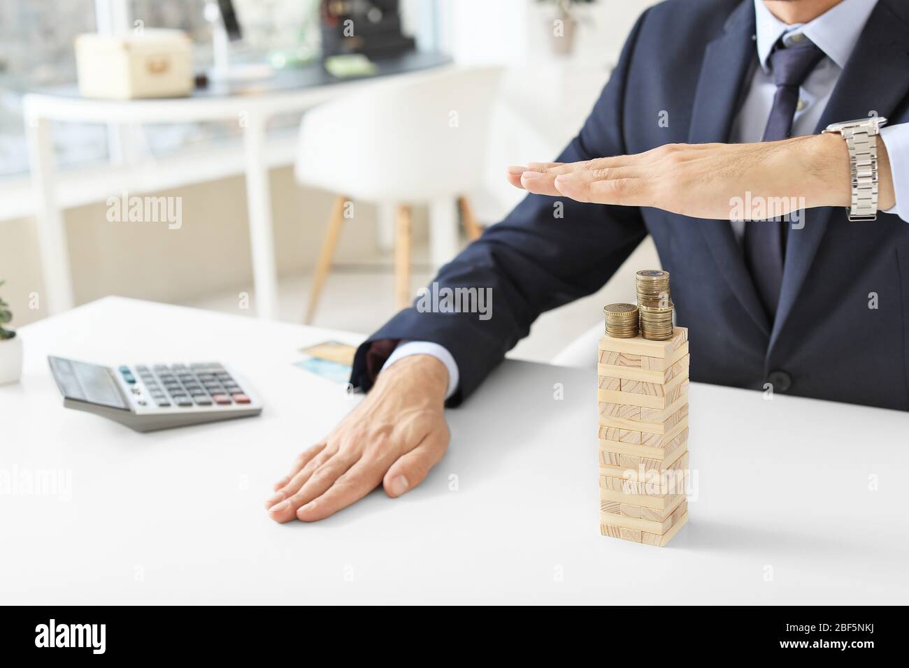 Hands growth building blocks hi-res stock photography and images - Alamy