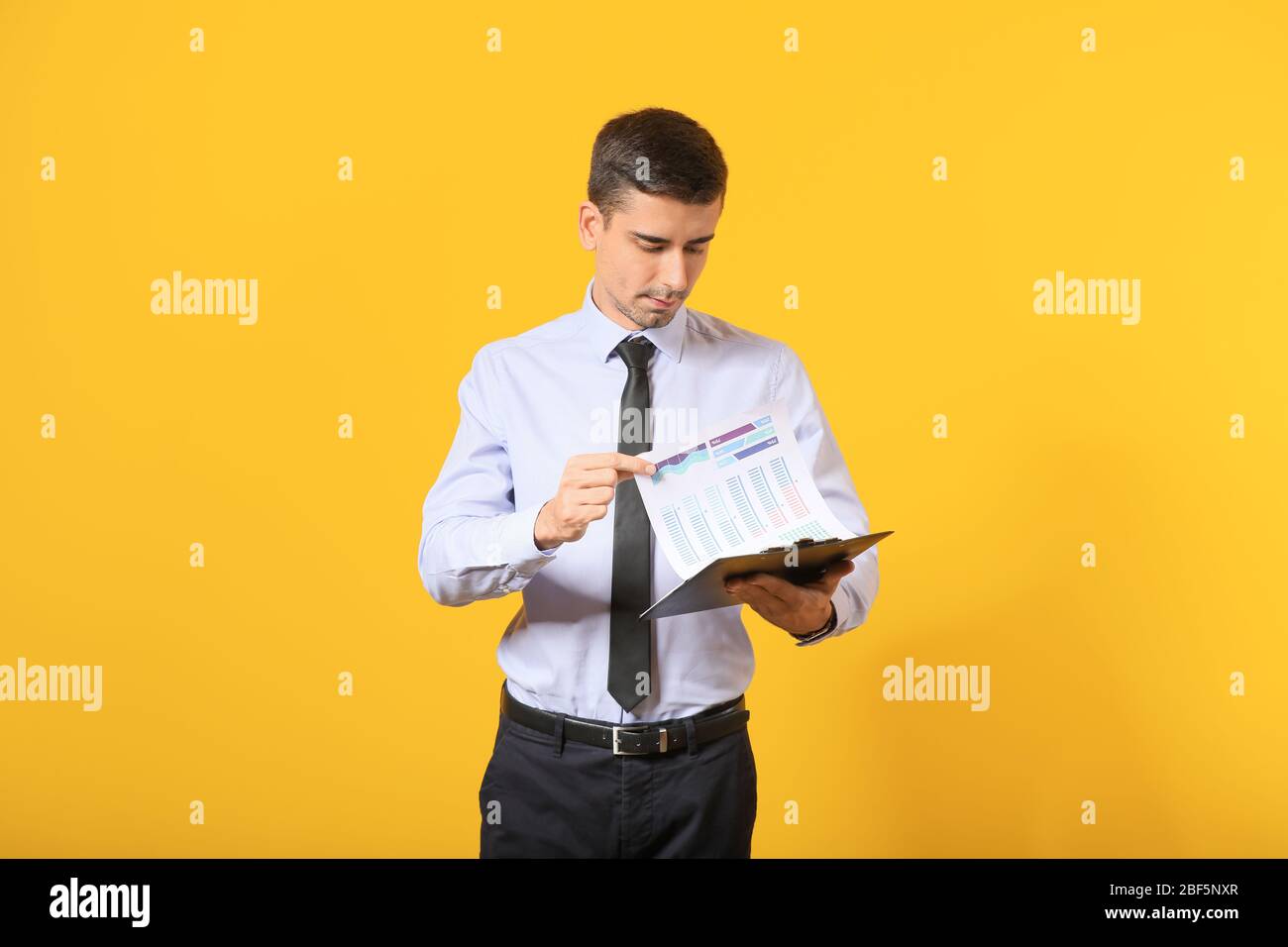 Male bank manager document hi-res stock photography and images - Alamy