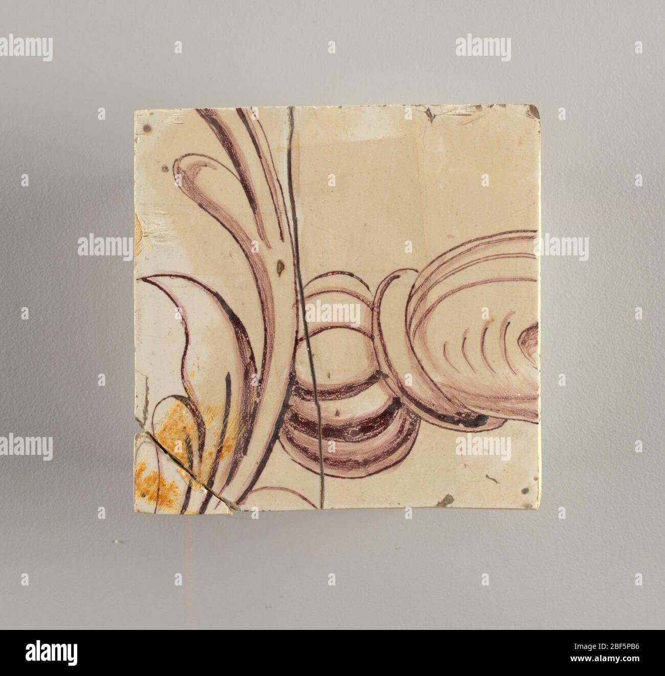 Wall facing. Running design for a frieze or a dado, composed of scrolls ...