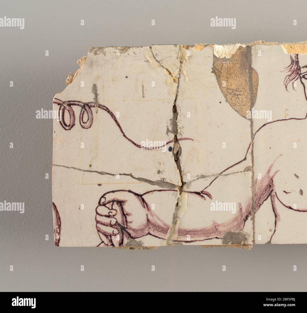 Wall facing. Running design for a frieze or a dado, composed of scrolls ...