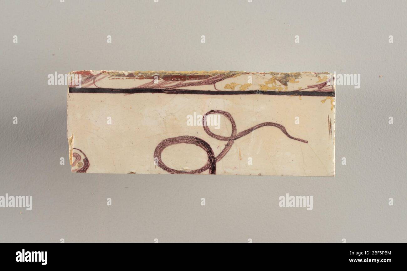 Wall facing. Running design for a frieze or a dado, composed of scrolls ...