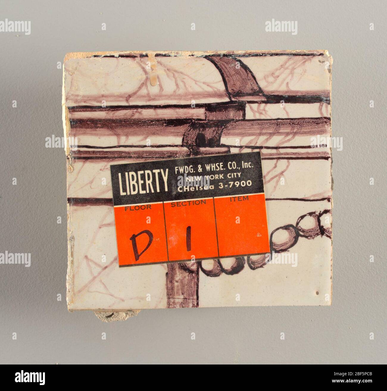 Wall facing. Running design for a frieze or a dado, composed of scrolls ...