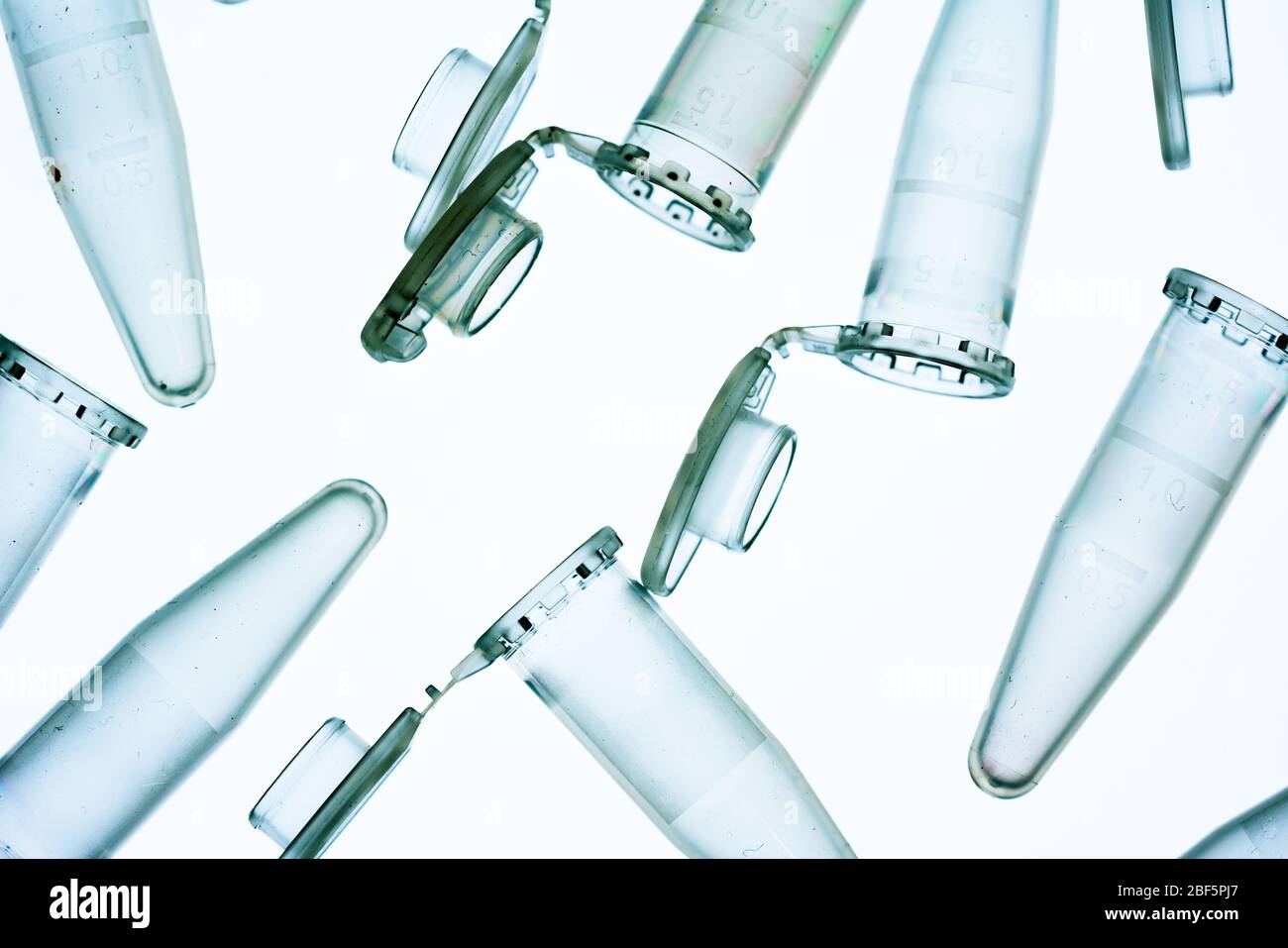 PCR microtube on a white background, PCR test tube on a white ...