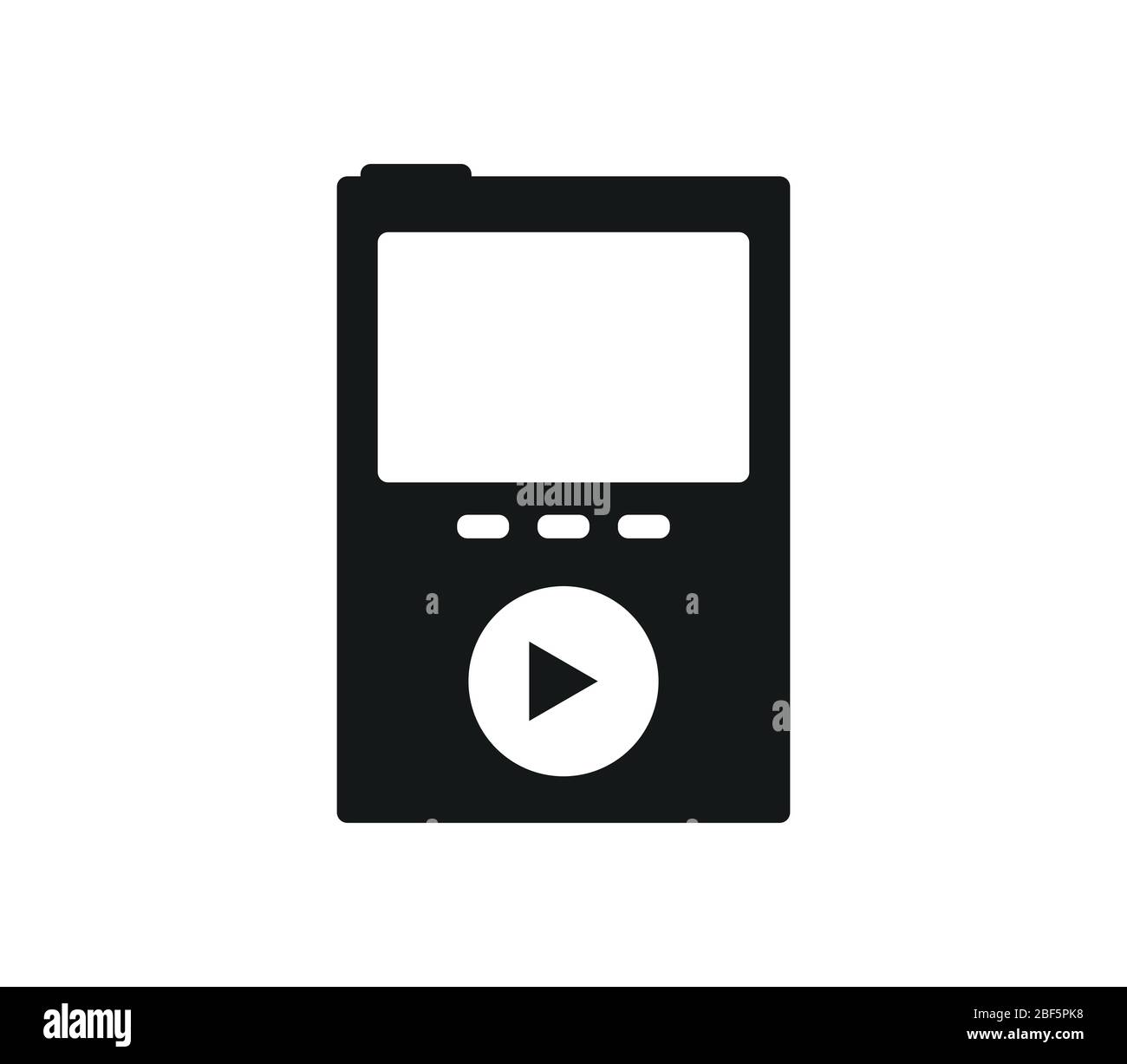 mp3 player icon illustrated in vector on white background Stock Vector ...