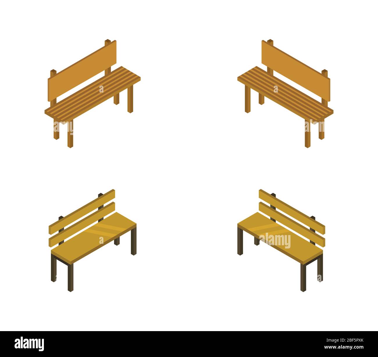 bench icon illustrated in vector on white background Stock Vector Image ...