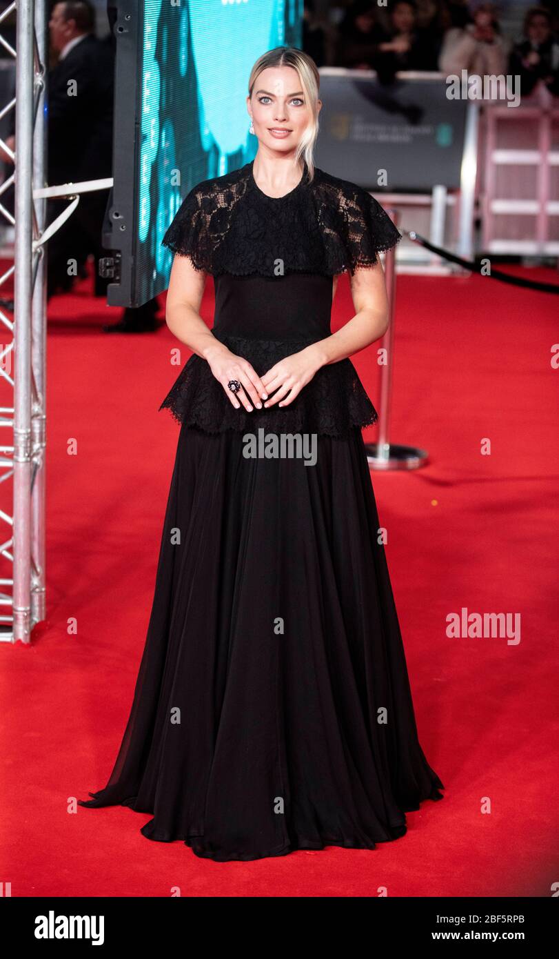 Margot robbie bafta 2020 hi-res stock photography and images - Alamy