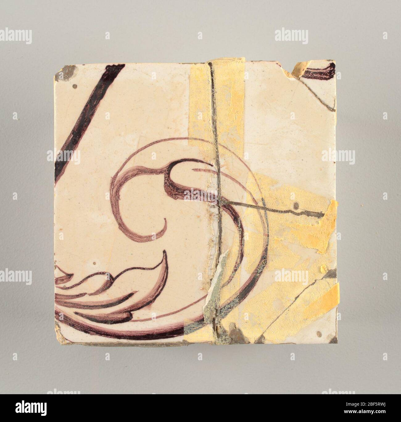 Wall facing. Running design for a frieze or a dado, composed of scrolls ...