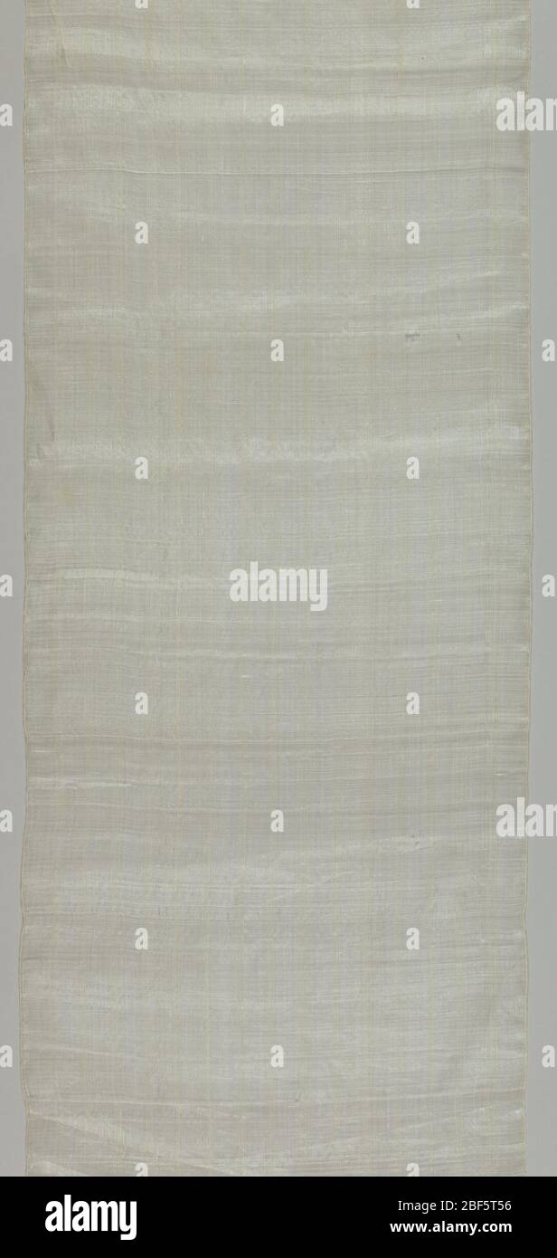 Textile. Length of white piña cloth, fine white stripes Stock Photo - Alamy