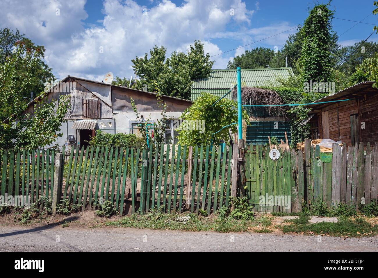 Old house next to Grigore Vieru Boulevard in Chisinau, capital of the ...