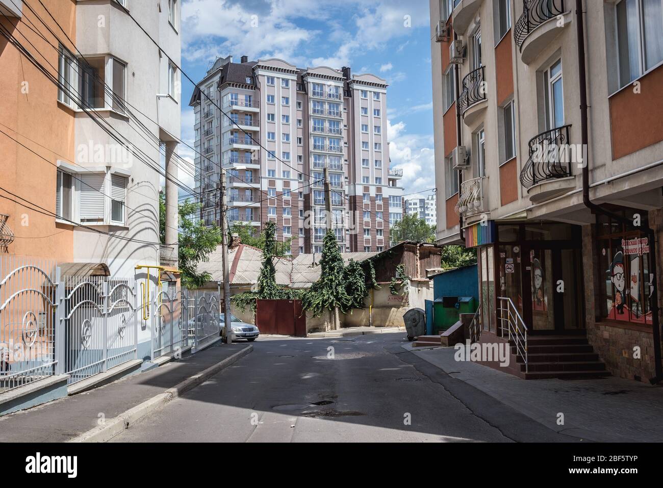 Residential buildings in Chisinau, capital of the Republic of Moldova ...