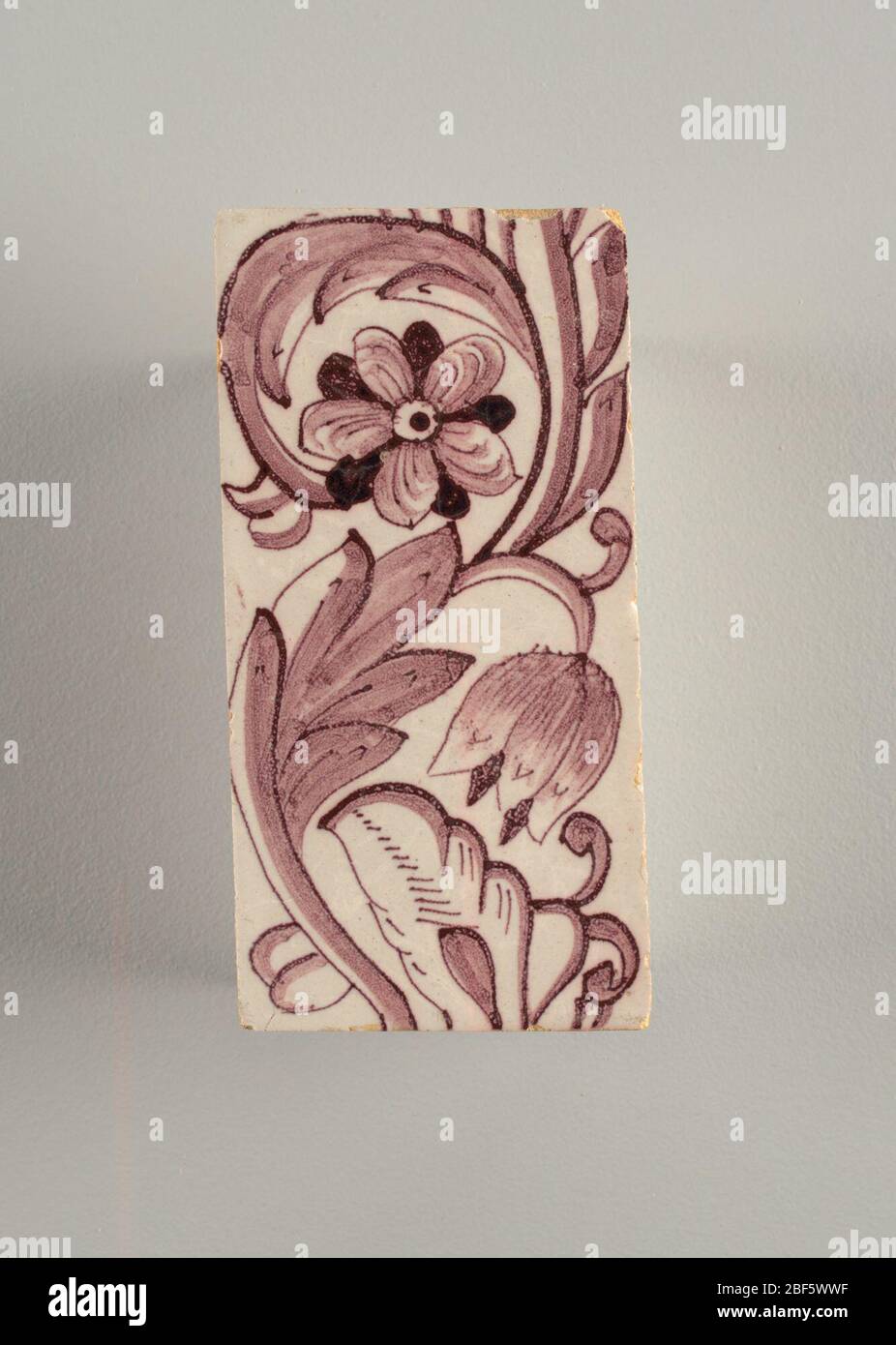 Tile. Vertical rectangles. Each tile with identical pattern of two ...