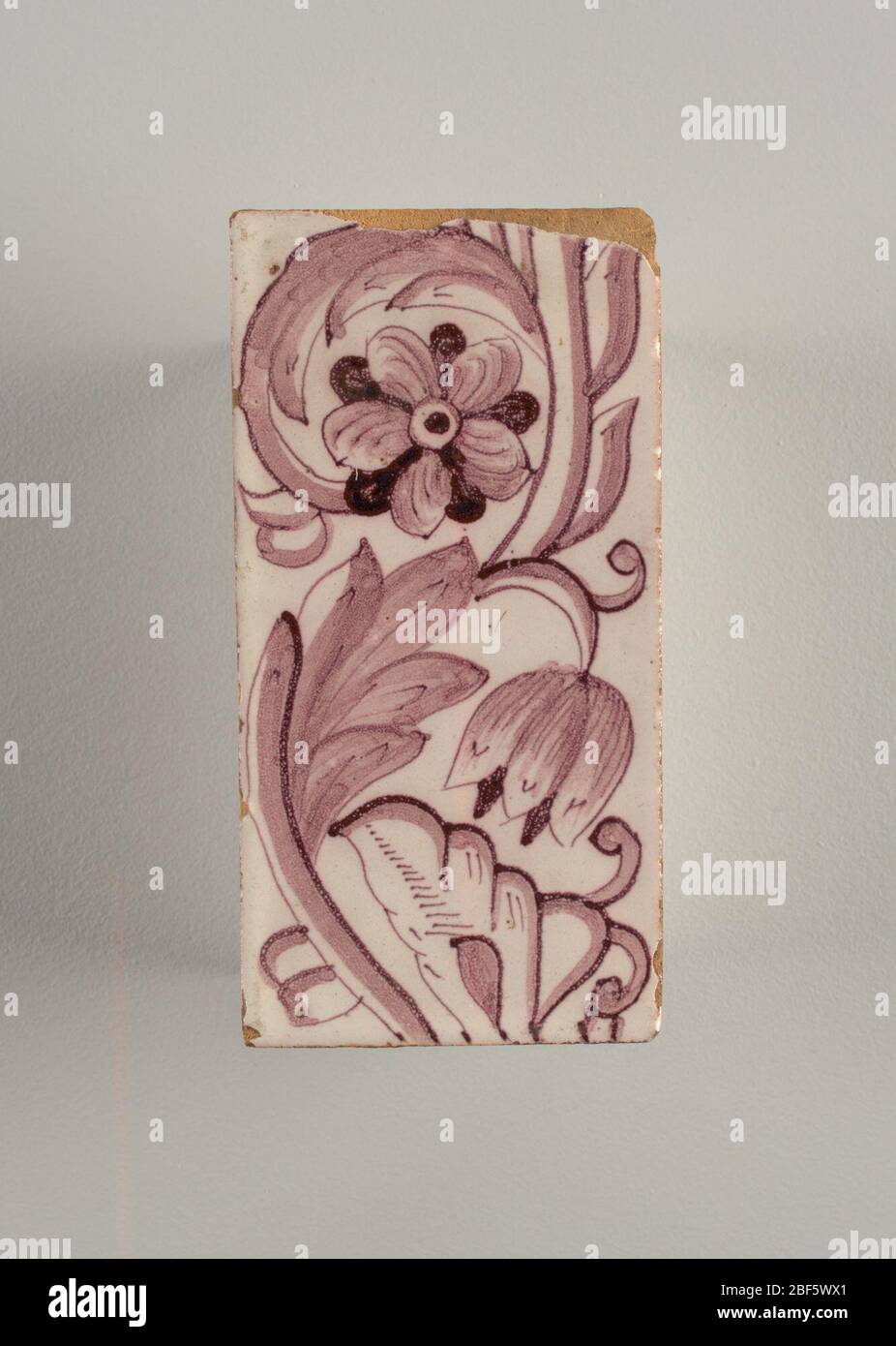 Tile. Vertical rectangles. Each tile with identical pattern of two ...