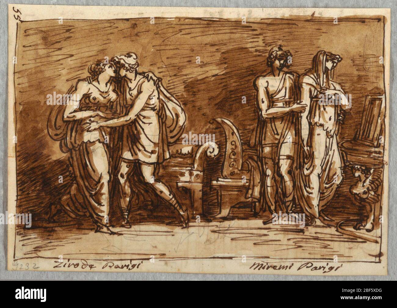 The Love of Helen and Paris Stock Photo - Alamy