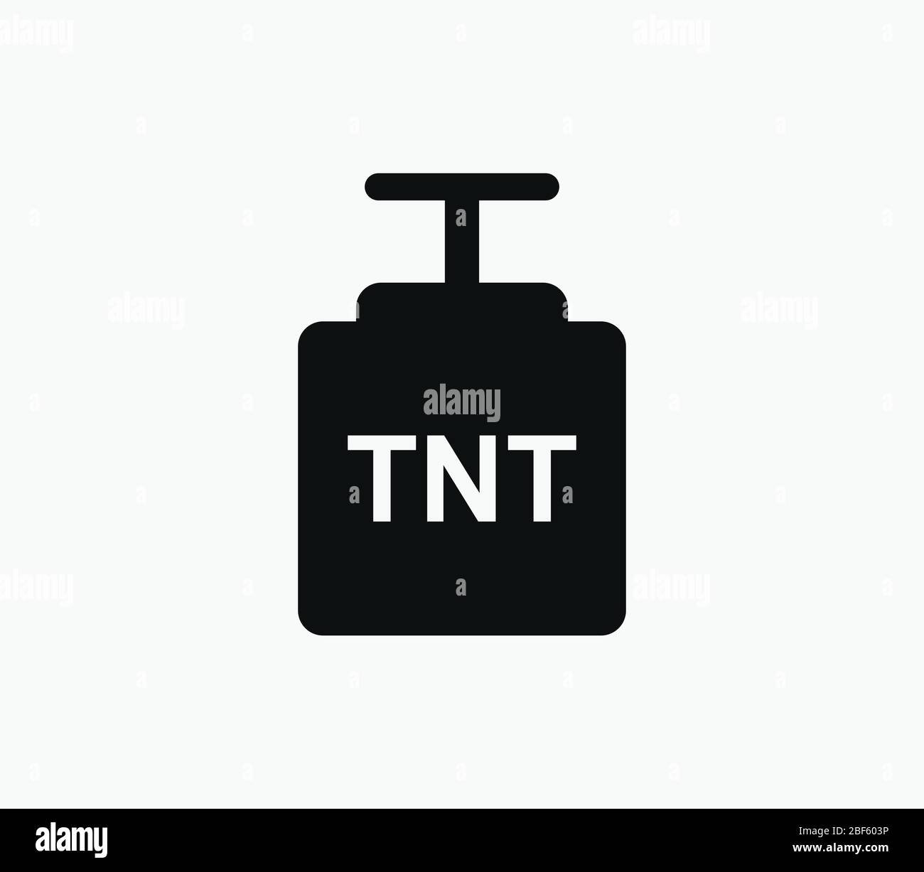 TNT icon illustrated in vector on white background Stock Vector Image ...