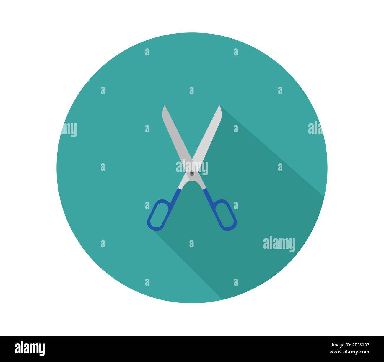 scissor icon illustrated in vector on white background Stock Vector ...