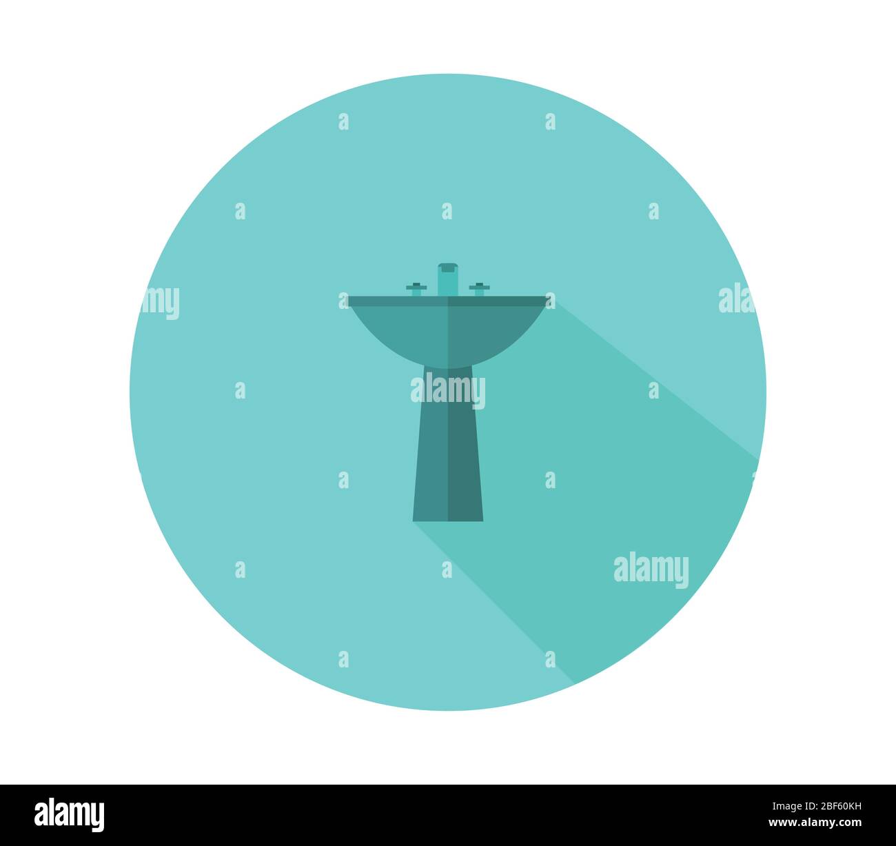 sink icon illustrated in vector on white background Stock Vector Image ...