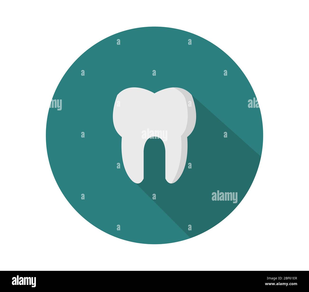 tooth icon illustrated in vector on white background Stock Vector Image ...
