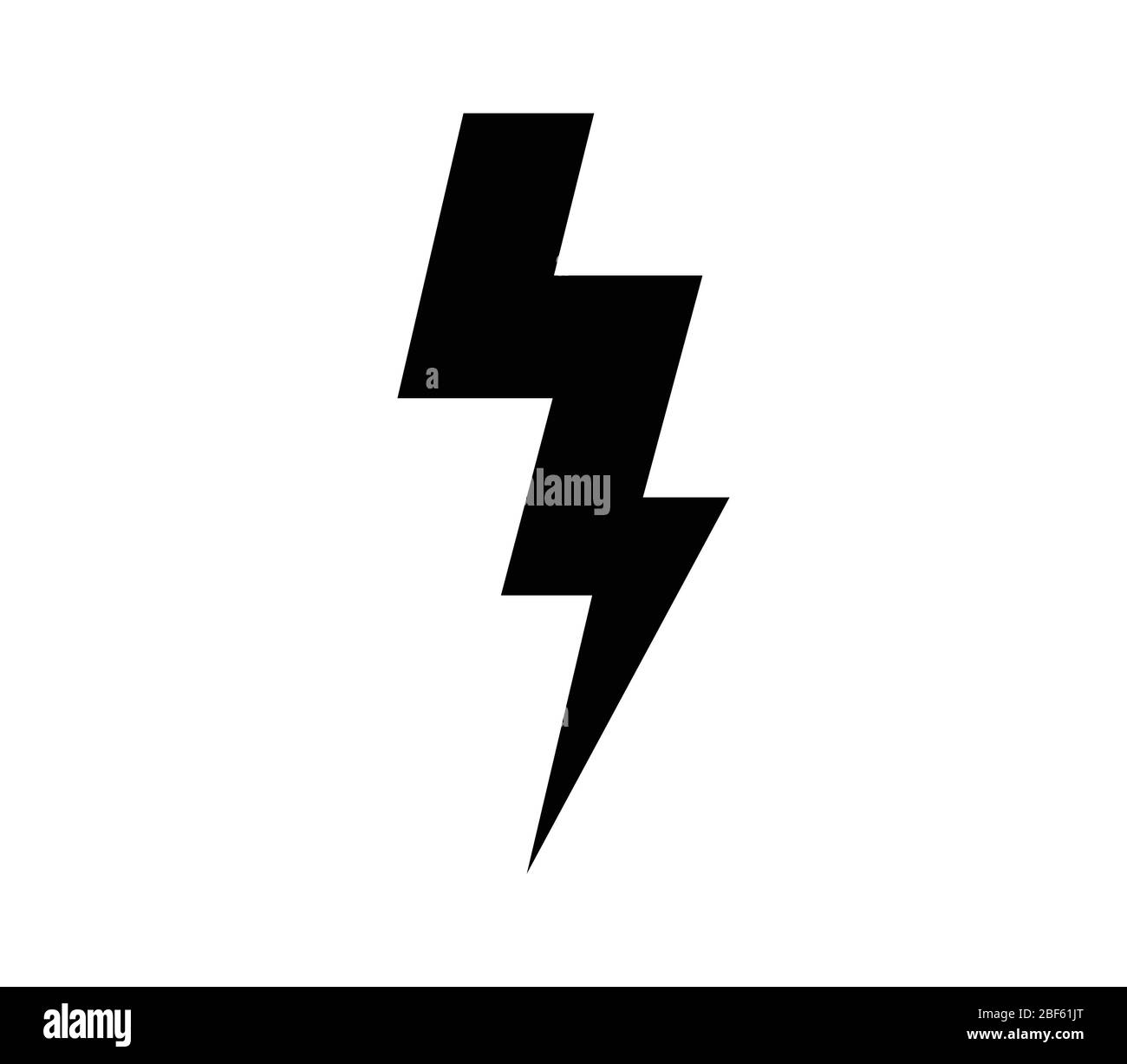 lightning icon illustrated in vector on white background Stock Vector ...
