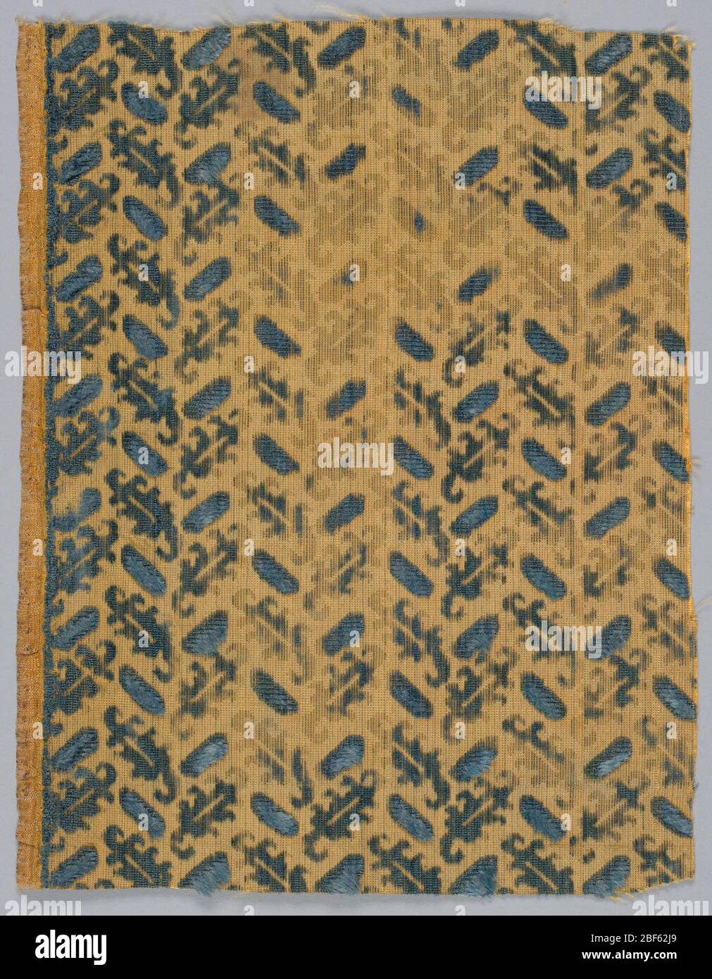 Fragment. Diagonal shapes in blue on tan ground Stock Photo - Alamy