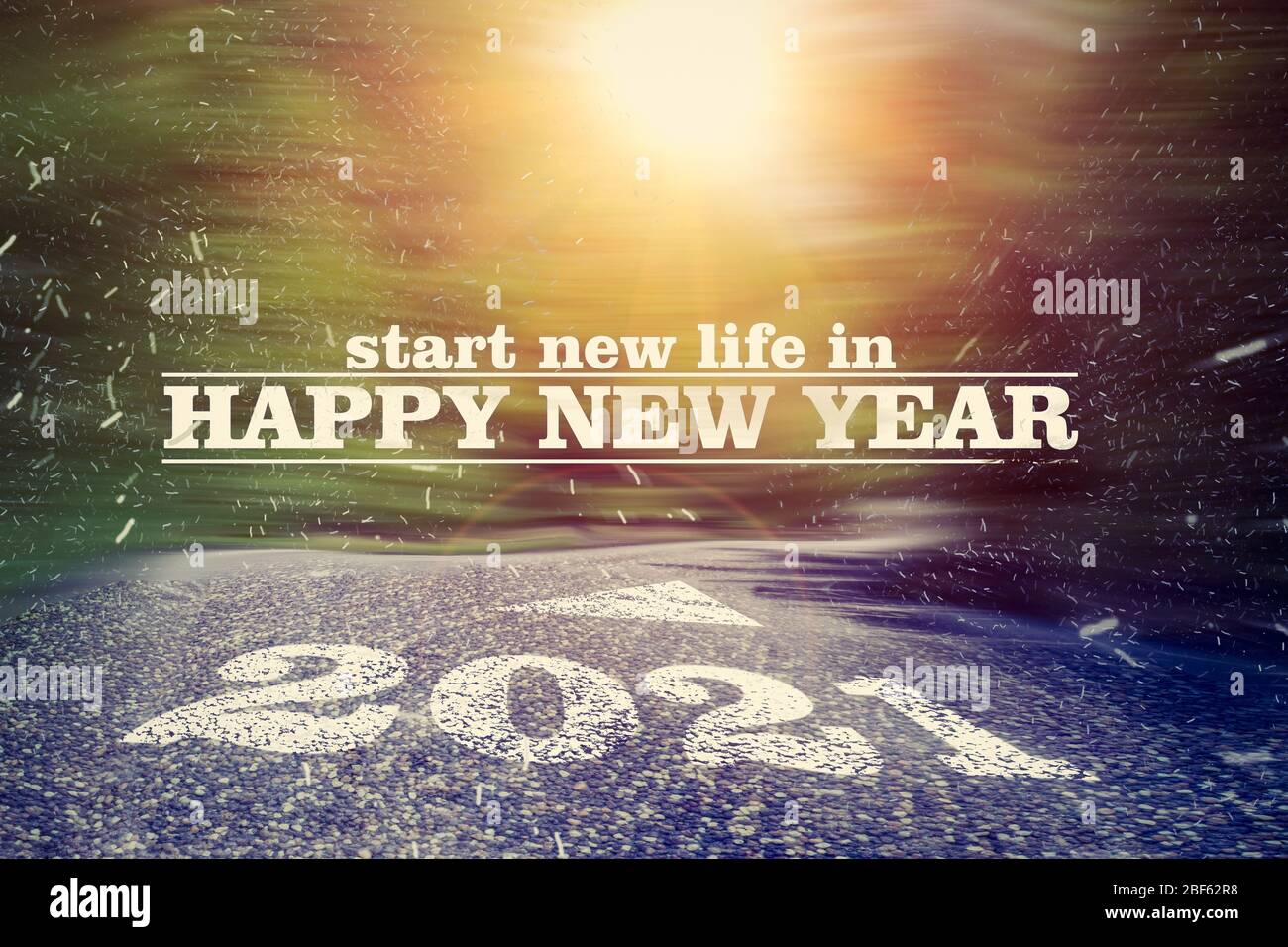 realisation motivation slogan of wish new life in happy new year ...