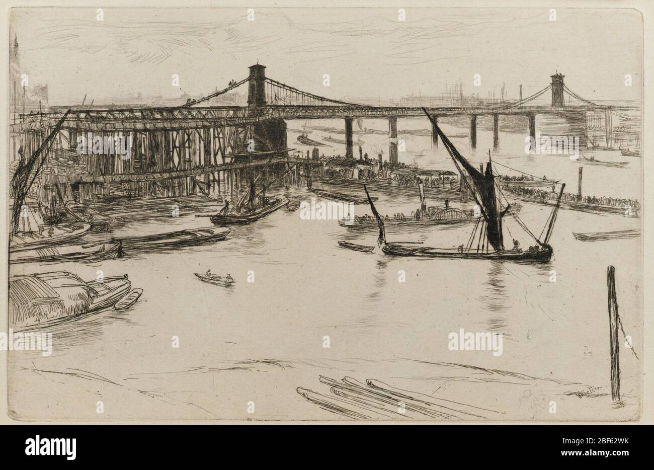 Old Hungerford Bridge. Frederick Keppel and Co. Charles Lang Freer ...