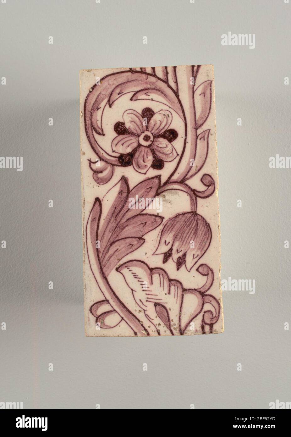 Tile. Vertical rectangles. Each tile with identical pattern of two ...