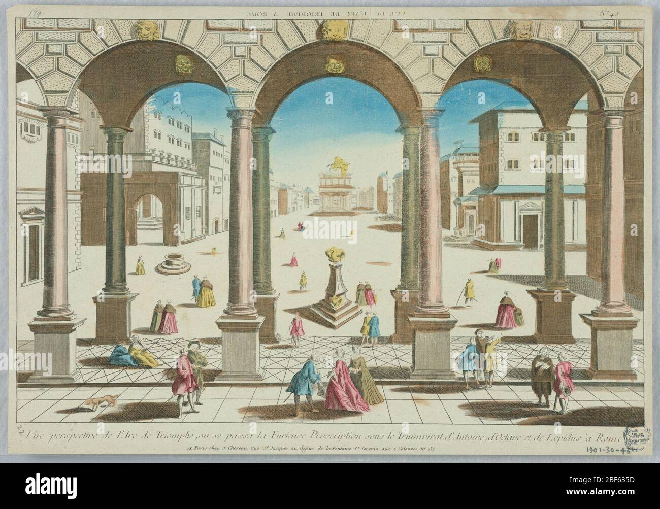 Peepshow Vue perspective de lArc de Triomphe Ou Se Passa La Furieuse ...