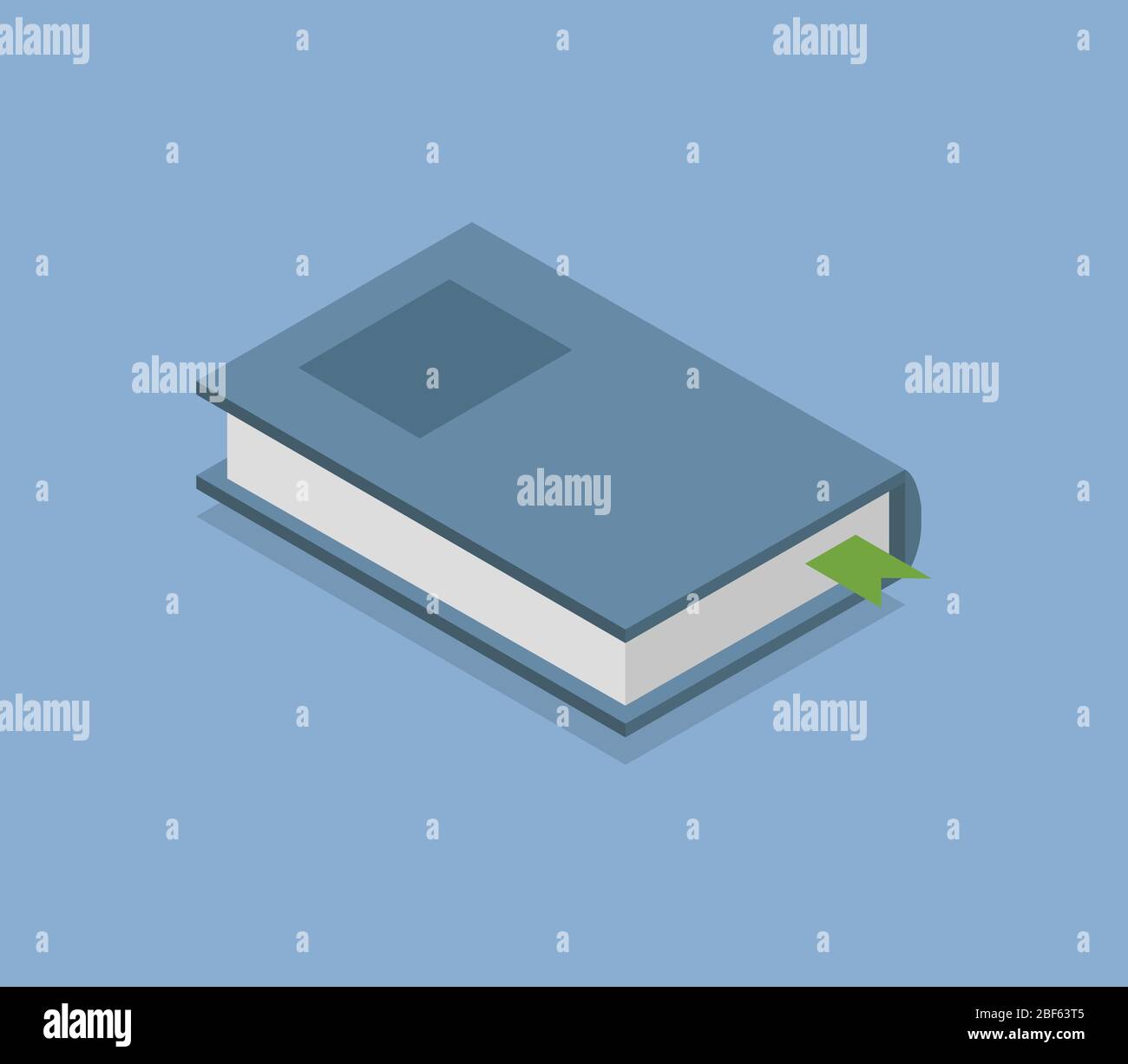 isometric book icon illustrated in vector on white background Stock ...