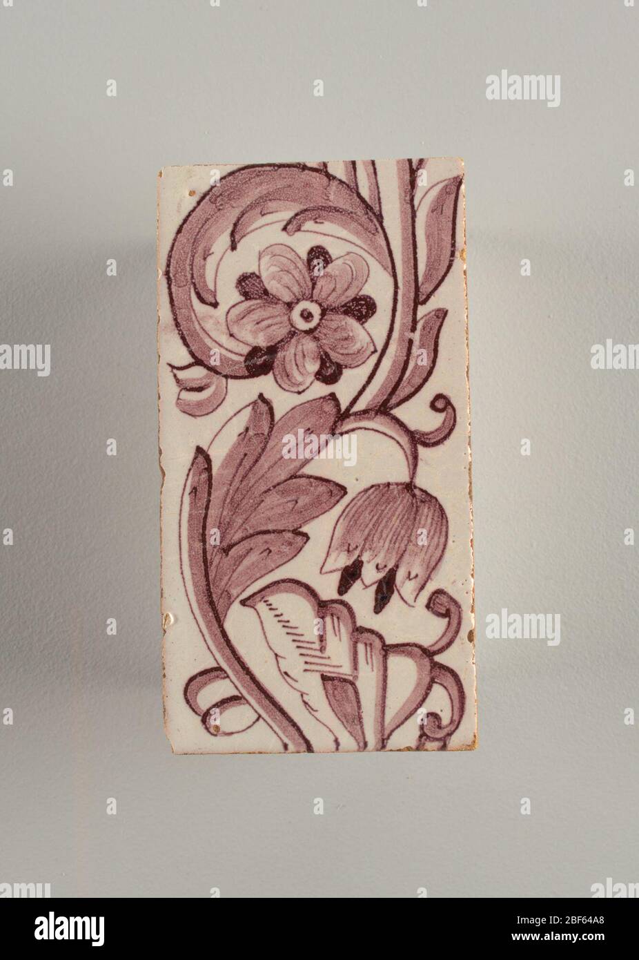 Tile. Vertical rectangles. Each tile with identical pattern of two ...