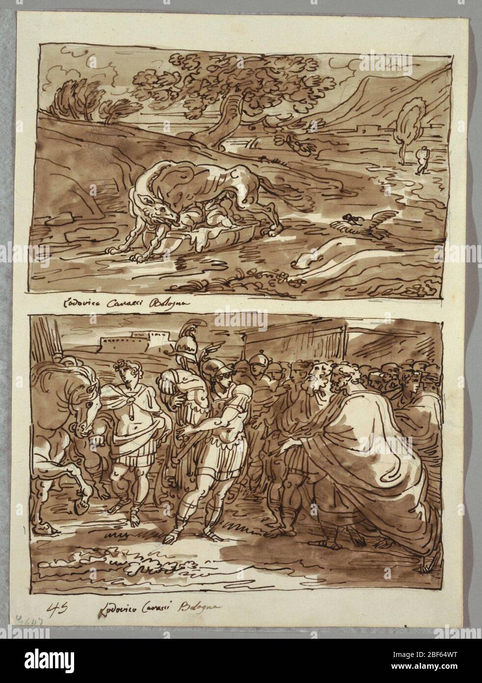 Romulus and Remus Suckled the Wolf Romulus Dedicates to Jove Feretrius ...