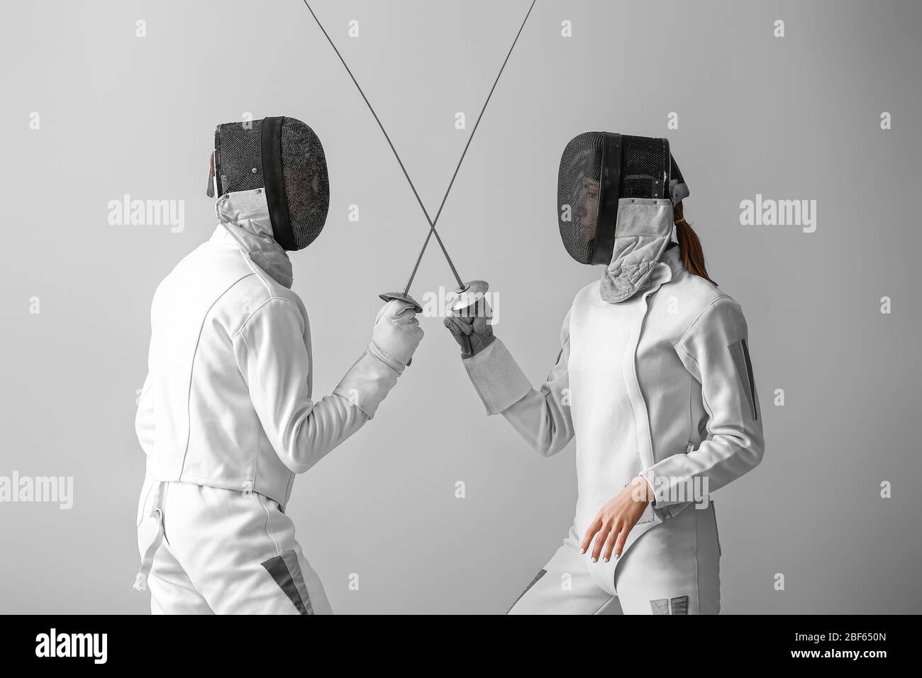 Saber Fencers High Resolution Stock Photography and Images - Alamy