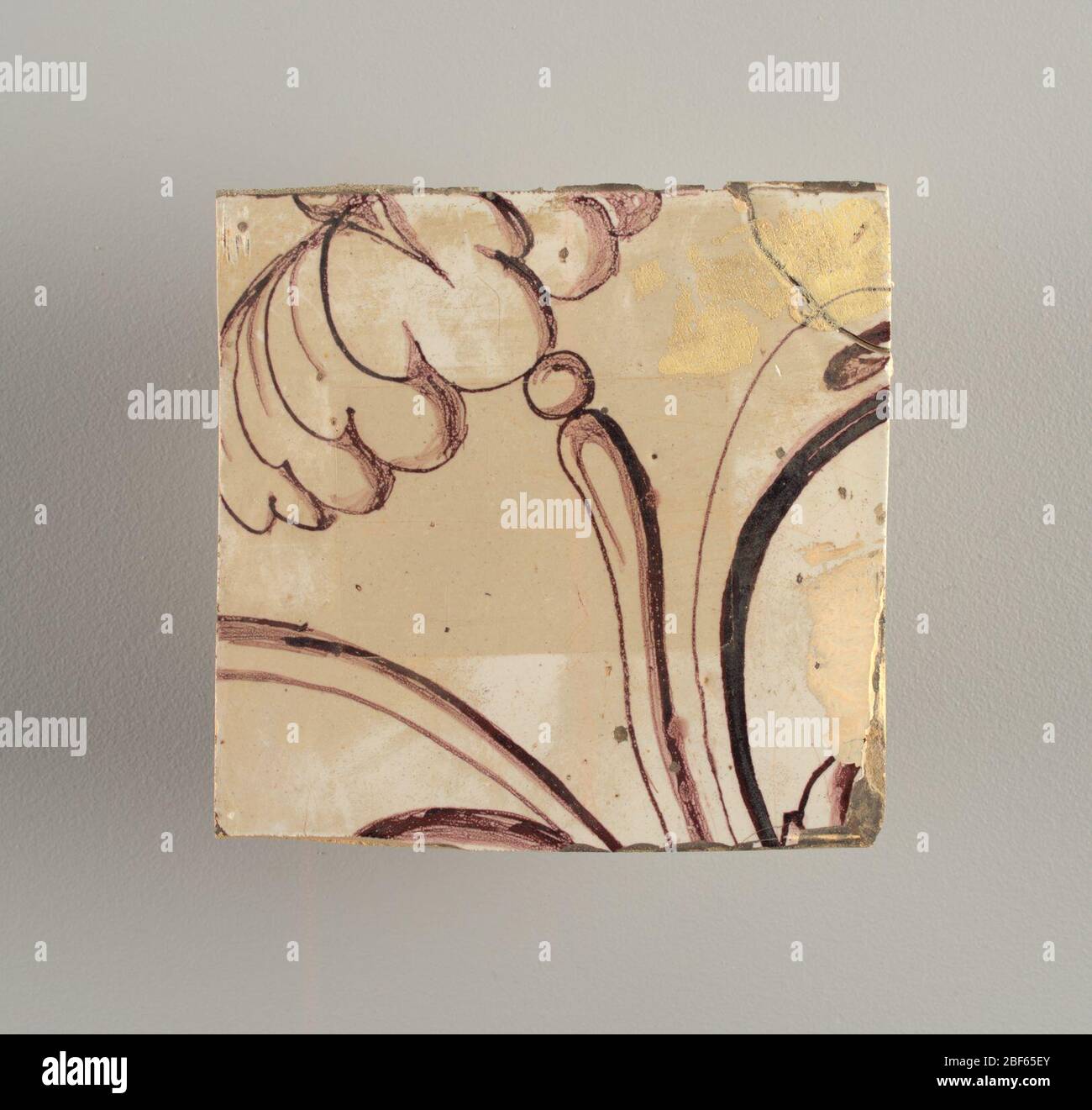 Wall facing. Running design for a frieze or a dado, composed of scrolls ...