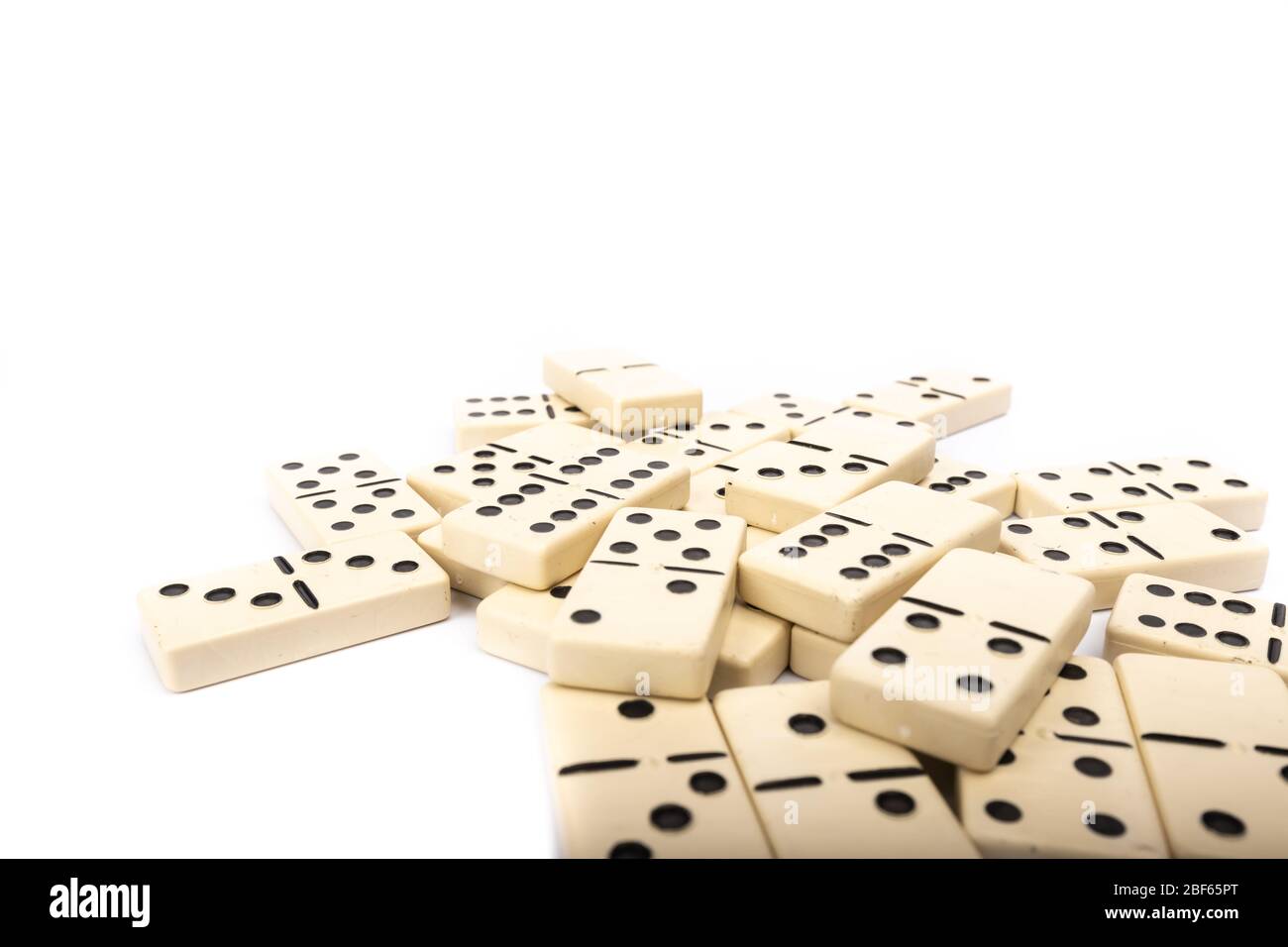 game dominoes rectangular bottom plastic range of the white background ...