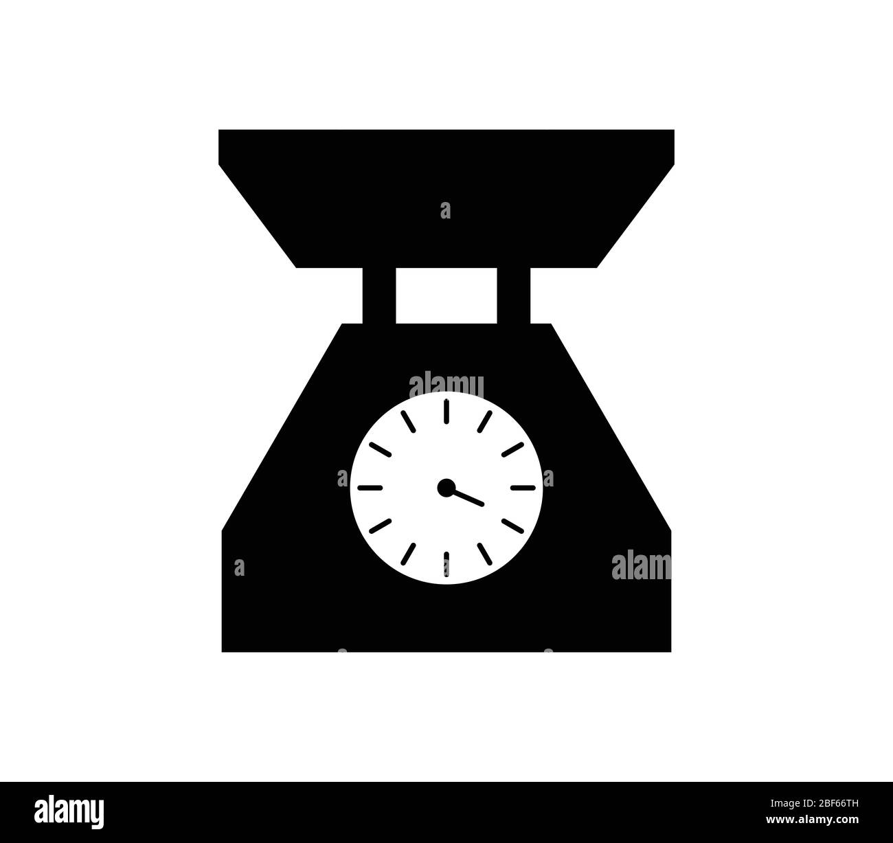 kitchen scale icon illustrated in vector on white background Stock ...