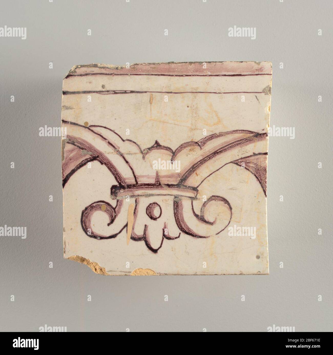 Wall facing. Running design for a frieze or a dado, composed of scrolls ...