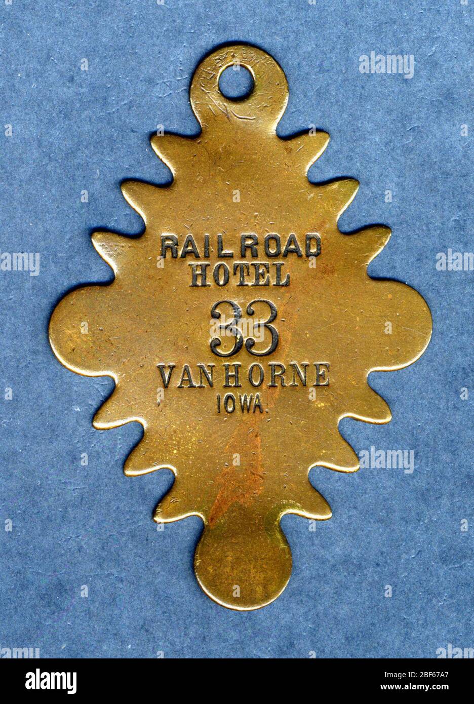 Railroad Hotel Owney tag. Owney received this creatively shaped hotel ...