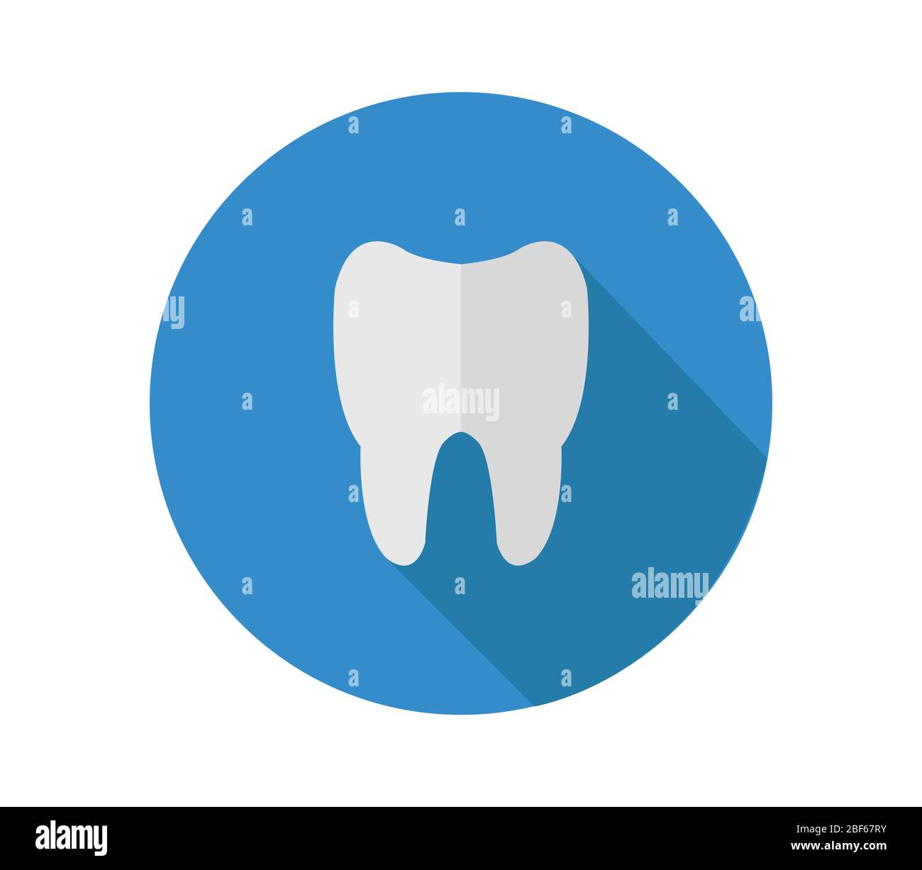 tooth icon illustrated in vector on white background Stock Vector Image ...