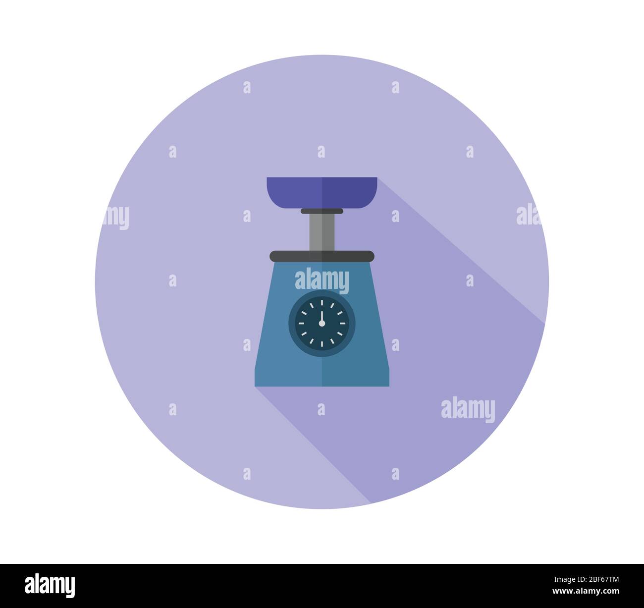 kitchen scale icon illustrated in vector on white background Stock ...