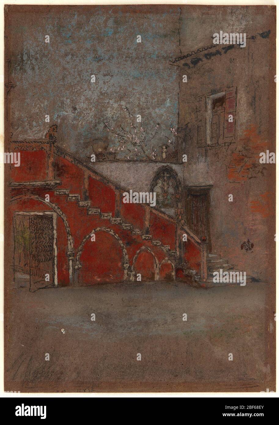 The Staircase Note in Red. Henry Studdy Theobald (1847 - 1934) (C.L ...