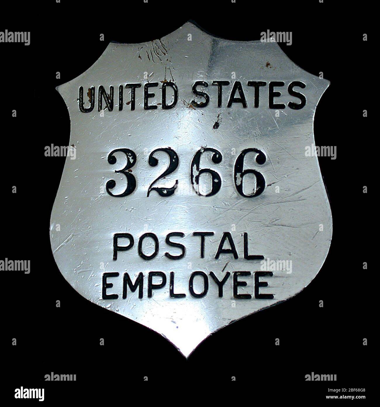 Postal employee chest badge number 3266. U.S. Post Office Department ...
