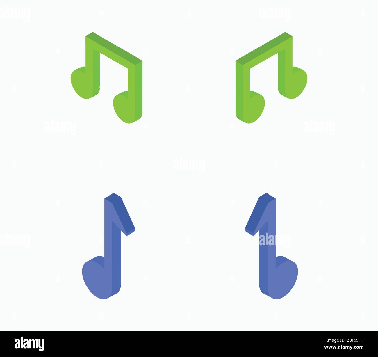musical note icon illustrated in vector on white background Stock ...
